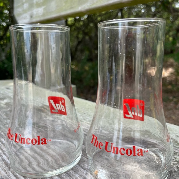 7up | Kitchen | Vintage 7 Up Uncola Glasses Upside Down | Poshmark